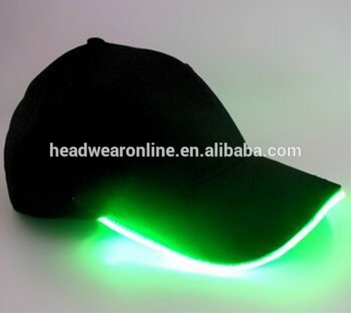 Blank Fiber Optic Cap , Flashing Cap , Led Light Caps And Hats ...