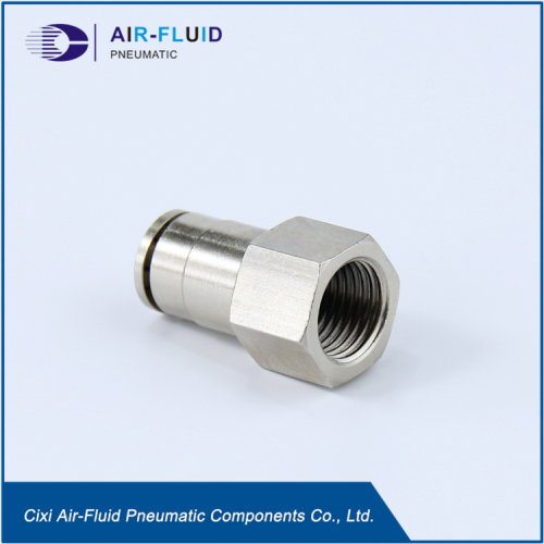 Air-fluid Straight Female Push In Quick Fitting, High Quality Air-fluid ...