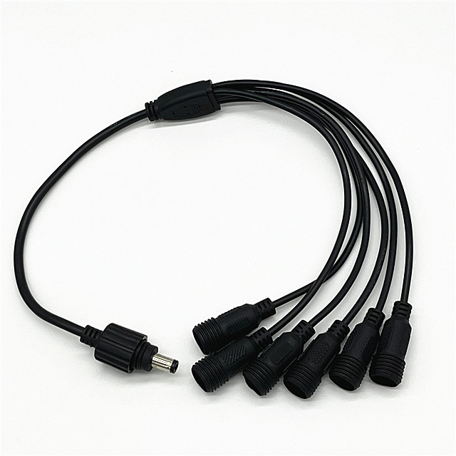 1 Hingga 2/3/4/5/8/10 Way Dc Power Splitter Cable, kualitas tinggi 1 ...