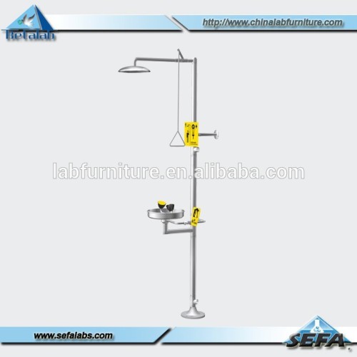 Laboratory Portable Emergency Shower With Eyewash, High Quality ...