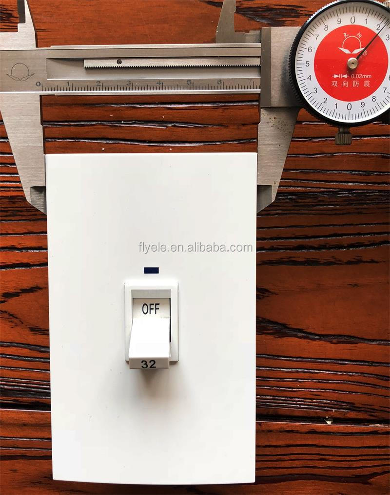 Haco 32a 30a Overcurrent Safety Breaker Flush Wall Switch Type Circuit ...