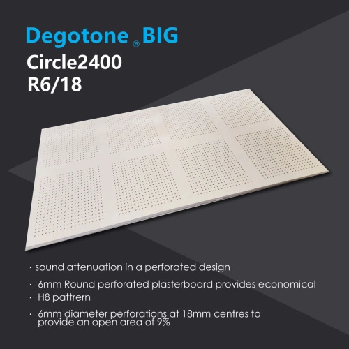 Quality 12mm Perforated Plasterboard with Round Holes for Sale