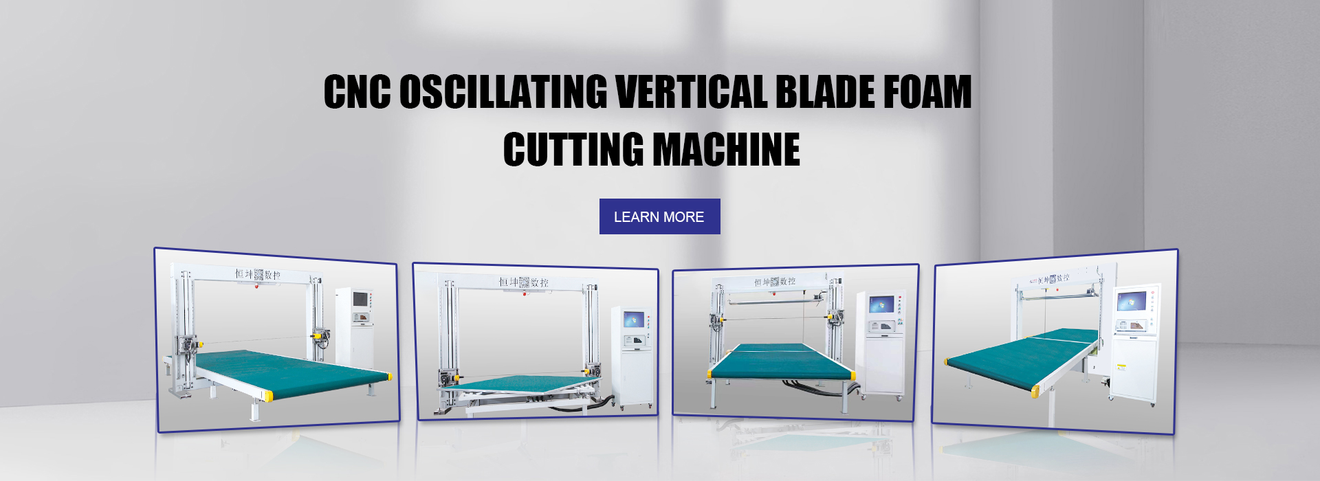 Revolving Vertical Blade And Oscillating Horizontal Foam Cutting ...