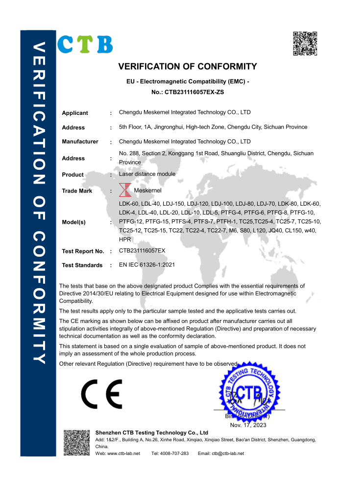 Laser Distance Seneor