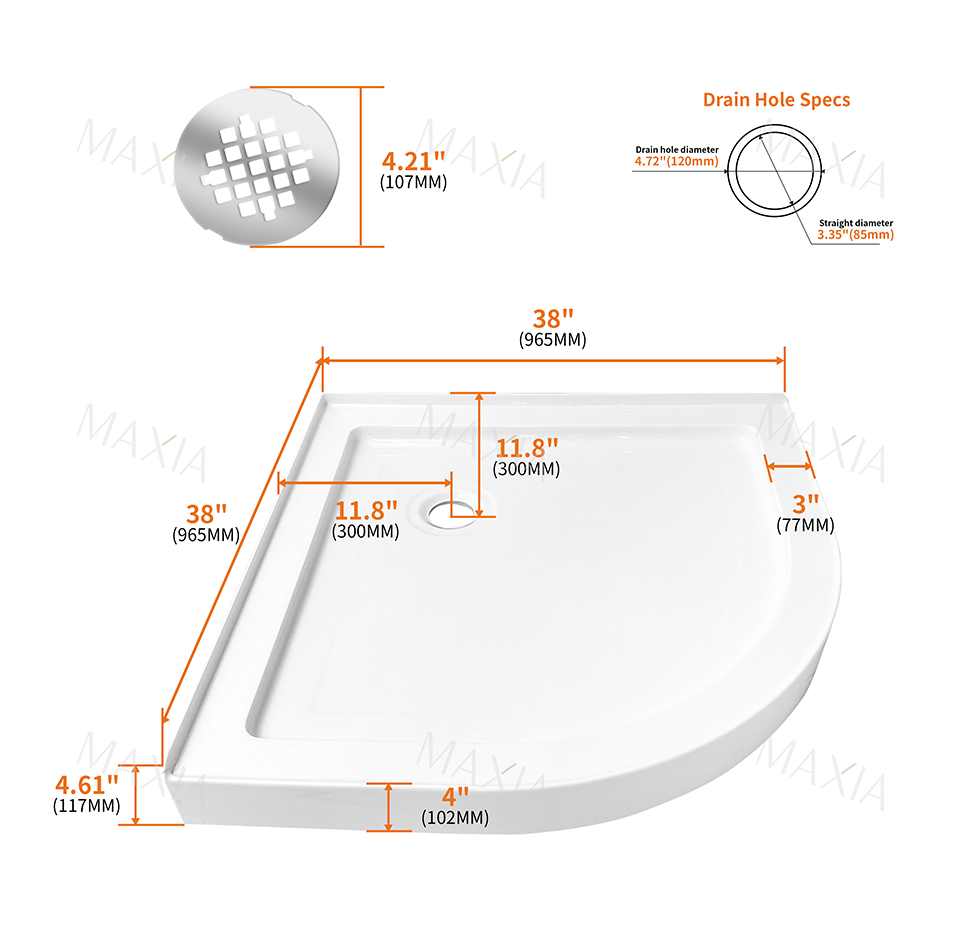 China Fan Shaped Bottom Basin,Wet Room Tray,Stone Shower Tray Manufacturer