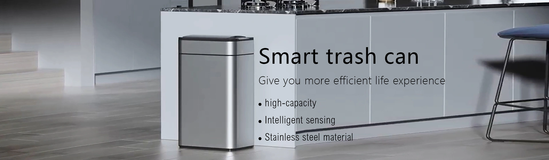 Stainless Steel Sensor Trash Can,Utensil Holders With Uv Sanitizing ...