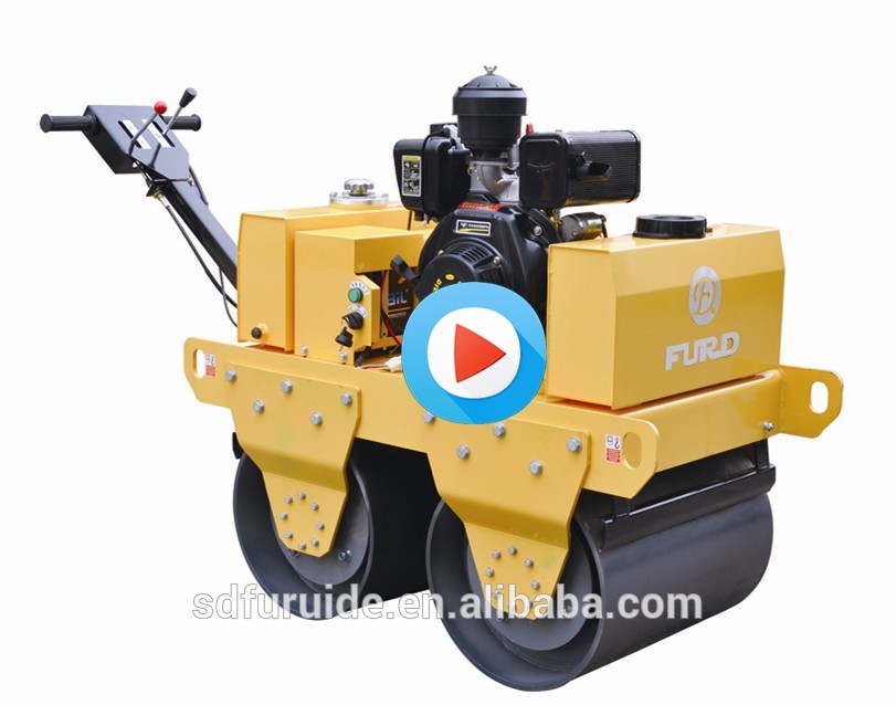 550kg Hydrostatic Double Drum Walk-behind Vibratory Roller (fyl-s600c ...