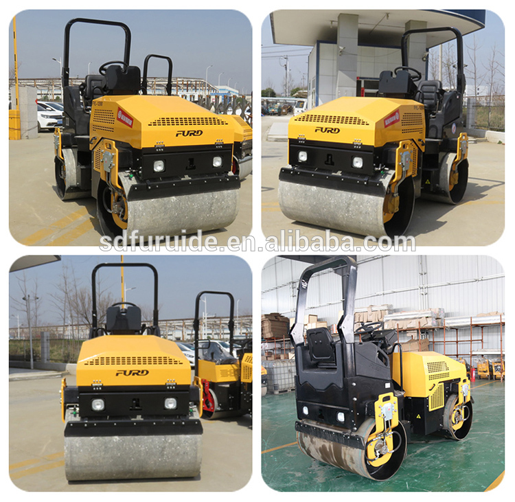 3 Ton Soil Compaction Rollers Small Vibrating Roller (fyl-1200), High ...