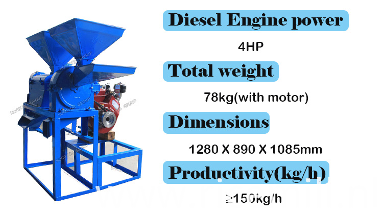 Diesel Auto Rice Mill Machine With Diesel Engine