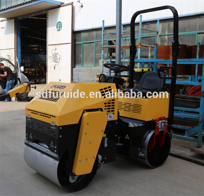 1 Ton Compactor Vibratory Roller Used For Asphalt Road, High Quality 1 ...