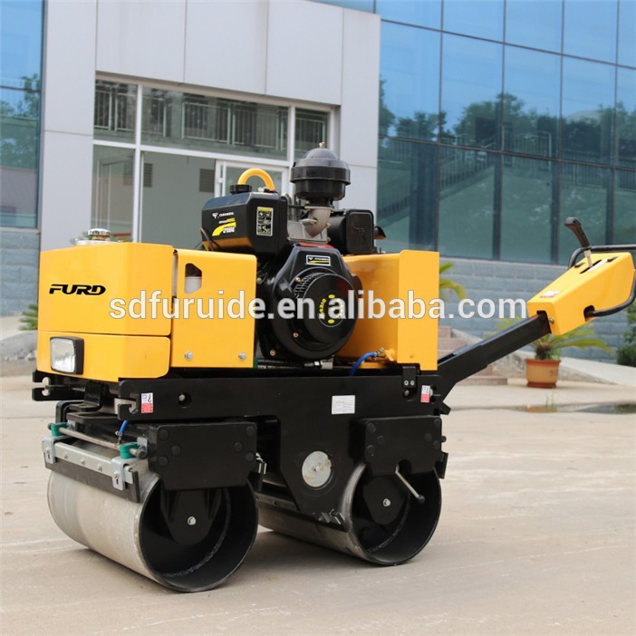 9hp Variable Speed Double Drum Vibratory Roller Machine With 800kg ...