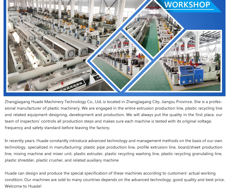 Pe/ppr 파이프 압출기 생산 라인 Huade, Bossgoo.com의 고품질 Pe/ppr 파이프 압출기 생산 라인 Huade