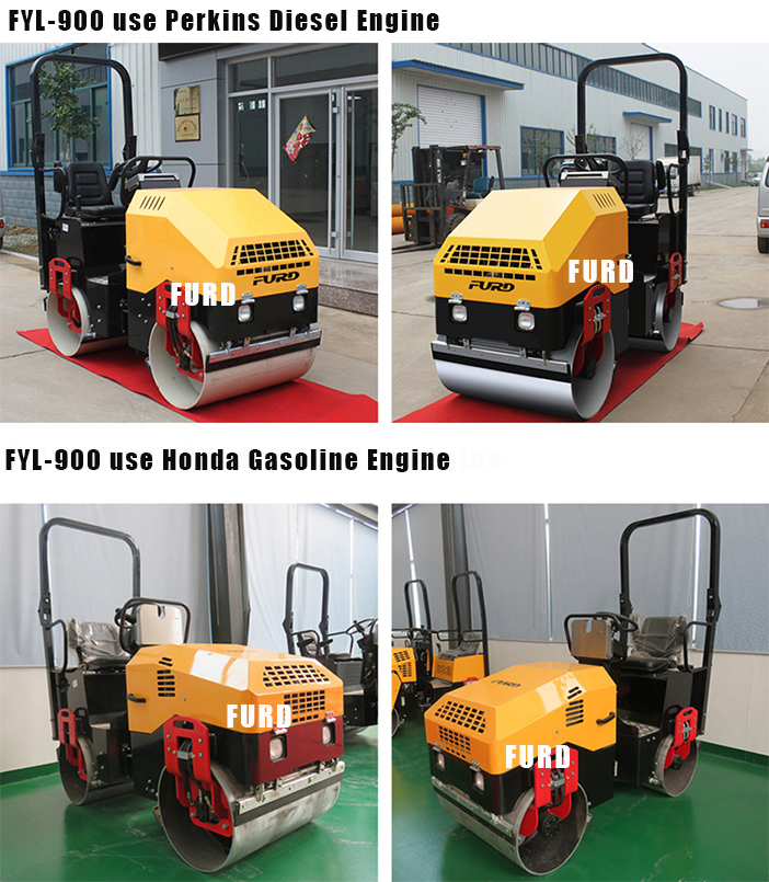 Hydraulic Braking 2 Ton Double Drum Compaction Roller, High Quality ...