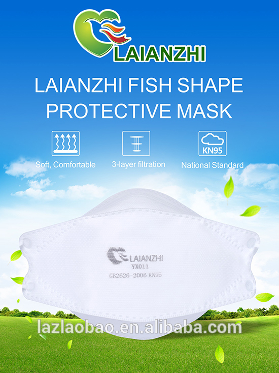 Kn95 Fish-shape Folding Valveless Mask Iso13485, High Quality Kn95 Fish ...