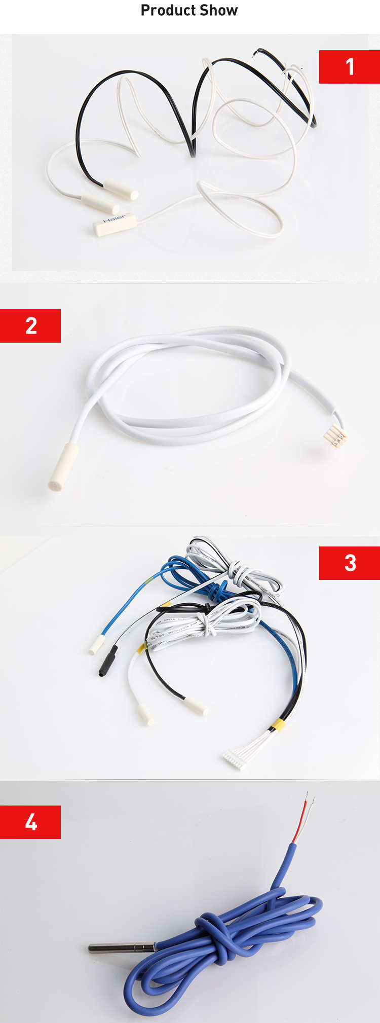 Ntc 10k Thermistor Waterproof Sensors Temperature Probe For Refrigerant ...