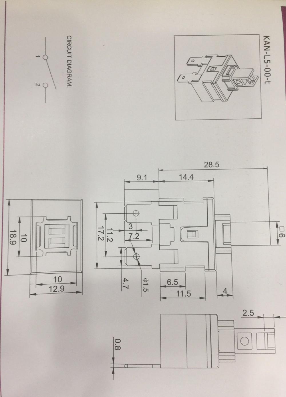 Vacuum Cleaner Push Button Switch Kan-l5 With Self-locking, High ...