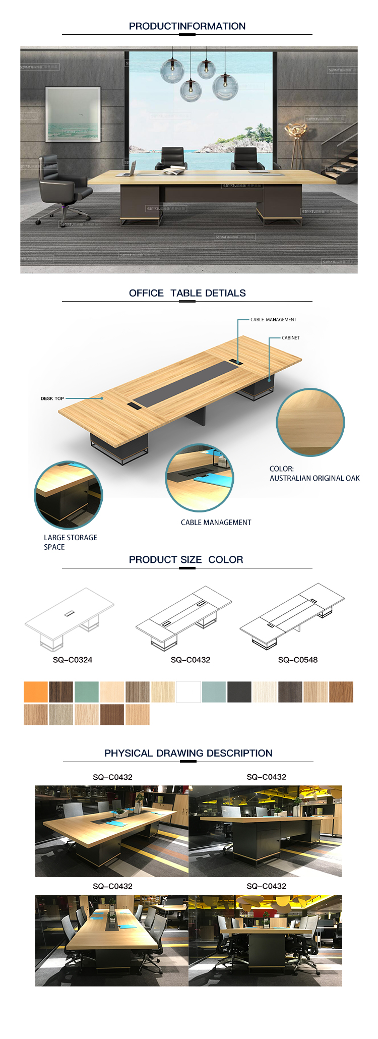 Dious Office Furniture Modern Low Price Melamine Meeting Table ...