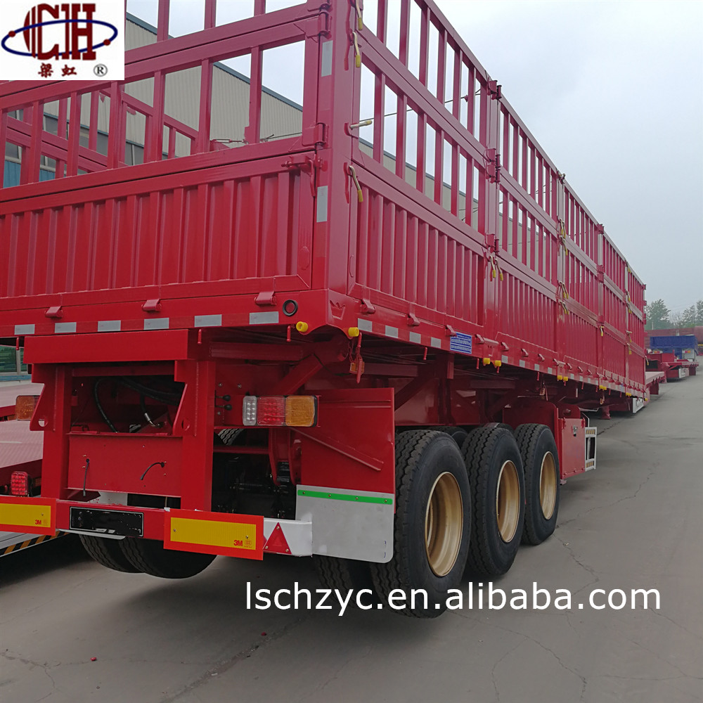 Tri-axle High Platform Semi Trailer, High Quality Tri-axle High ...