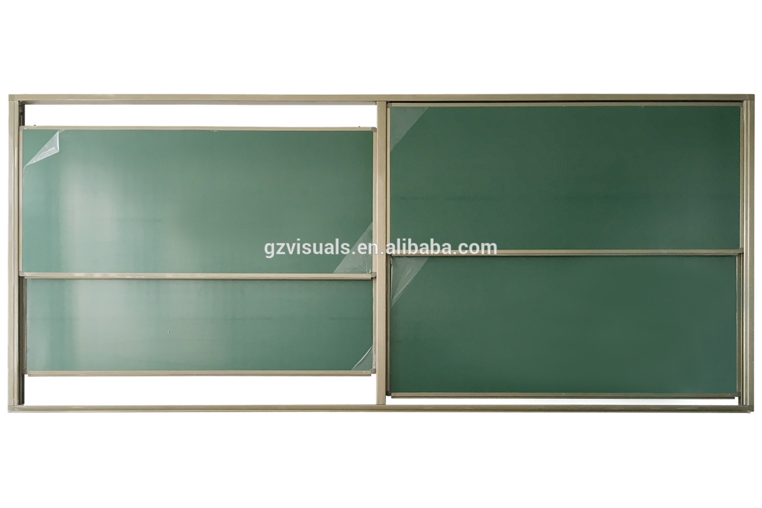 Education Wall Mounted Magnetic Vertical Sliding Chalkboard, High ...