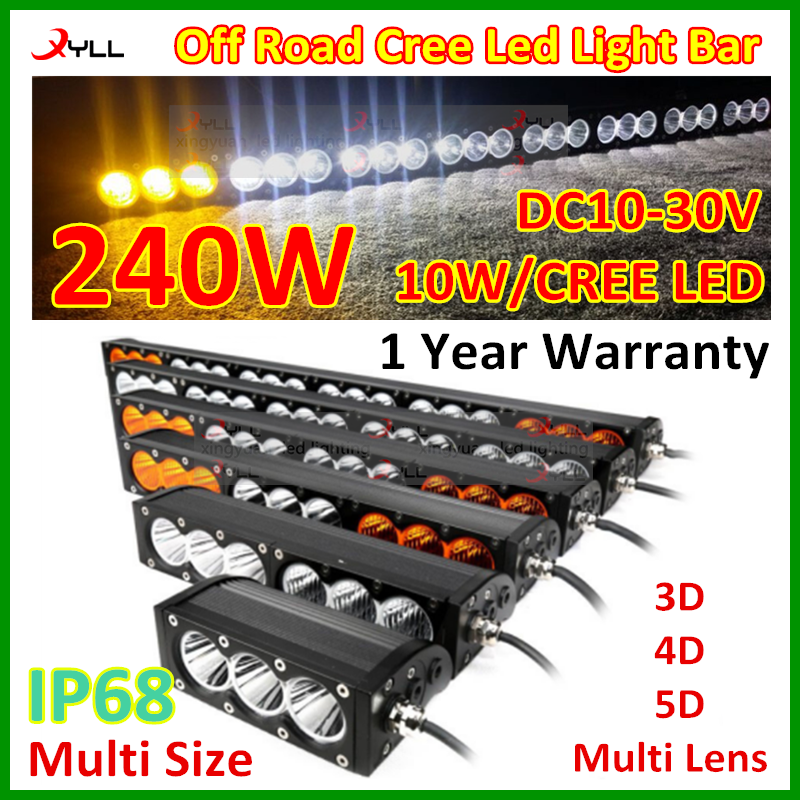 10v 30v Super Bright 10w Led Flashing Amber White 120w Single Row ...