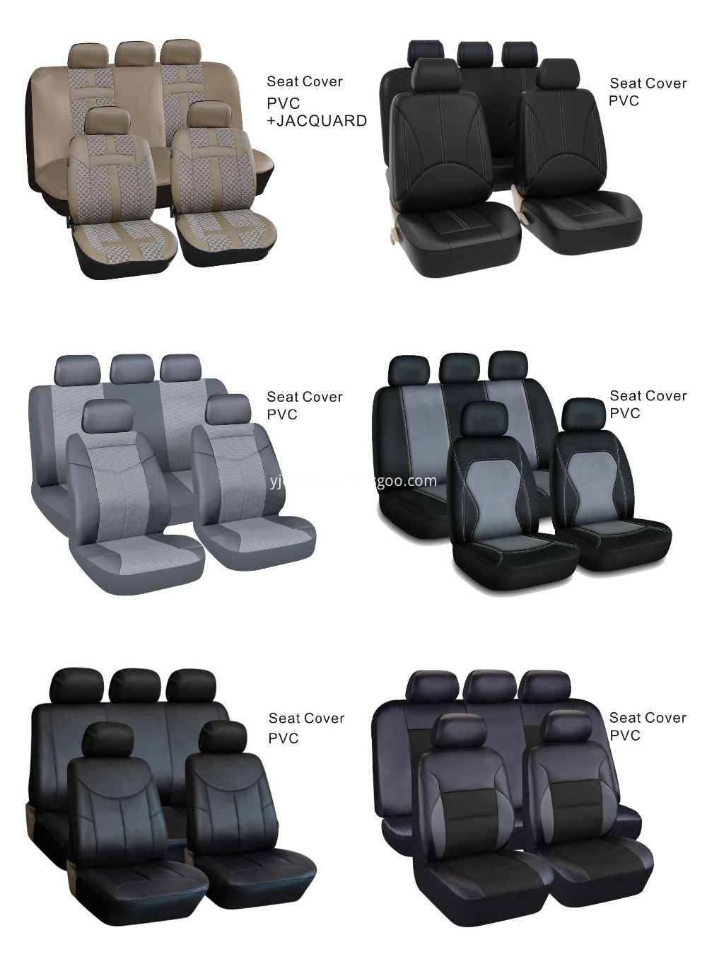 Universal Pure Half Leather Car Seat Cover, High Quality Universal Pure ...