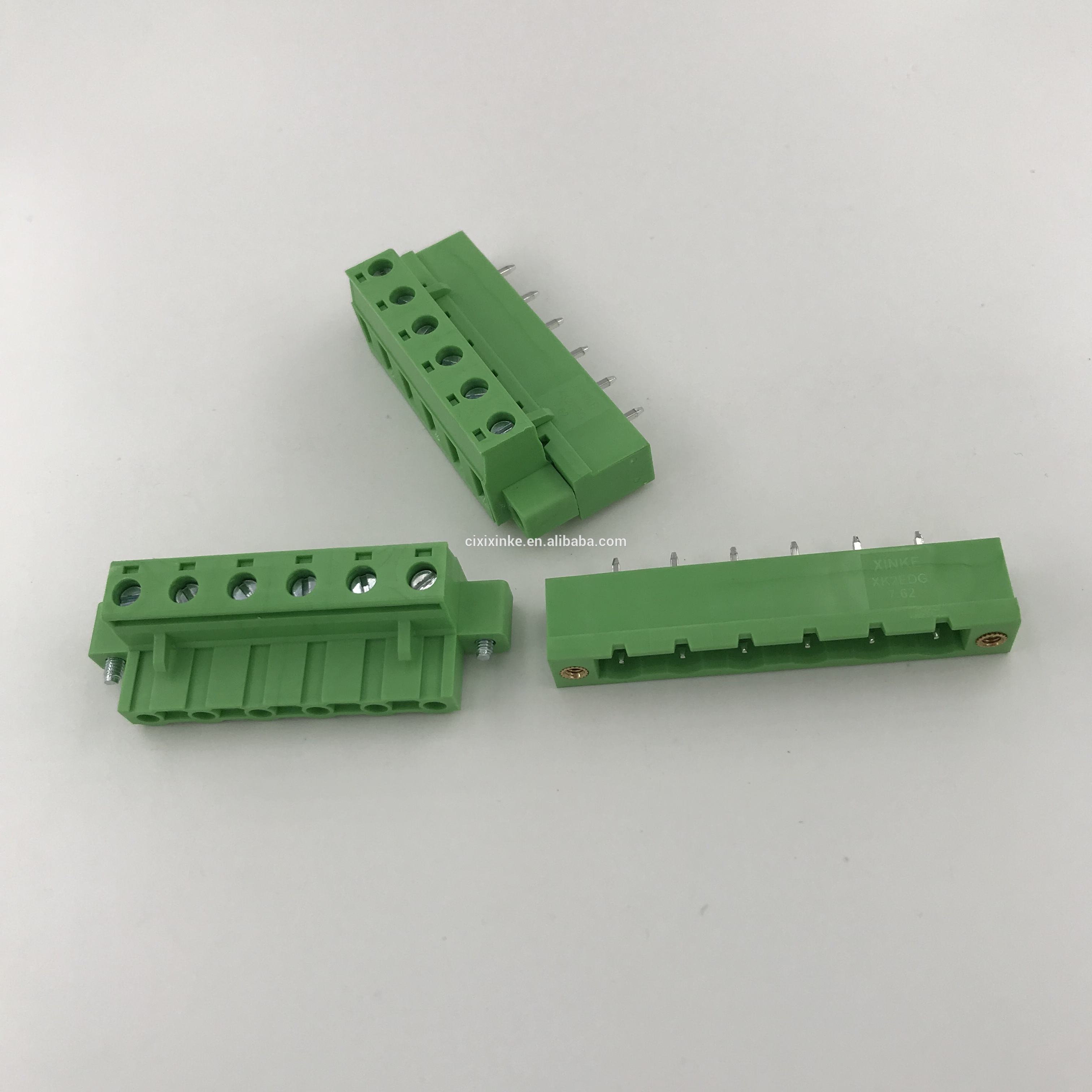 7.62mm Pitch Pluggable Terminal Block With Fixed Screw, High Quality 7 ...