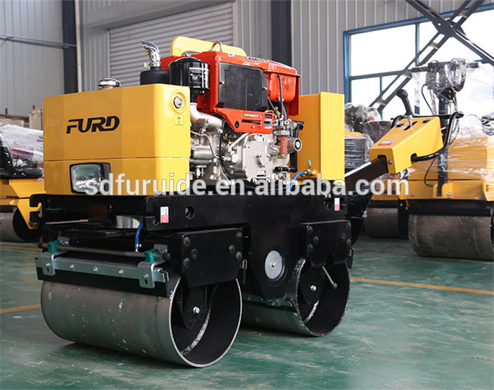 Manual Operating Mini Double Drum Vibratory Roller Compactor, High ...