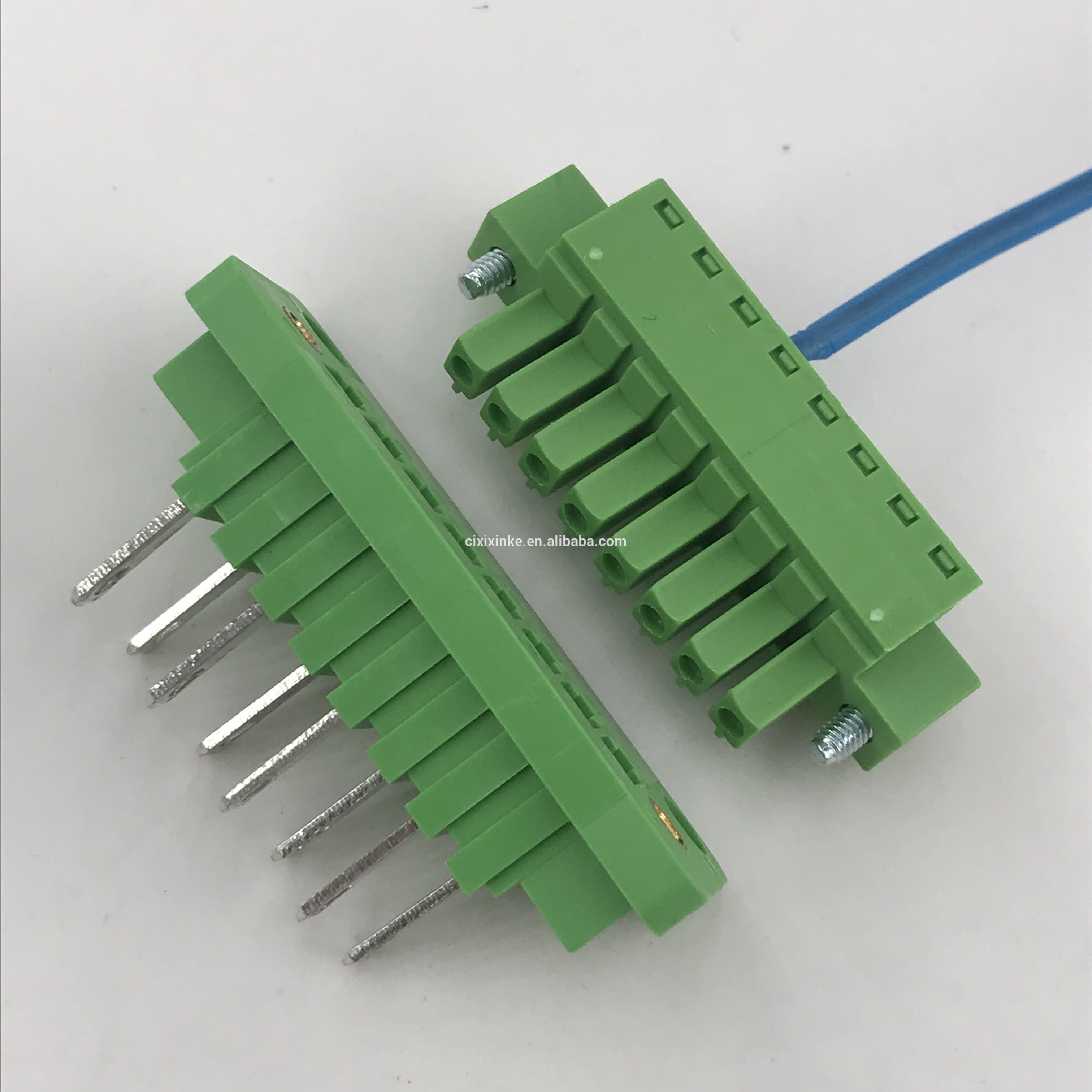 8 Pin Through Wall Mounting Pluggable Terminal Block, High Quality 8 ...
