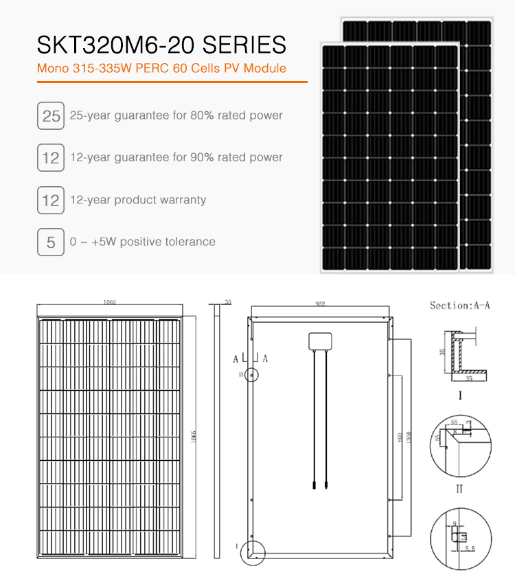 320w Monocrystalline Solar Panel Compared With Trina, High Quality 320w ...