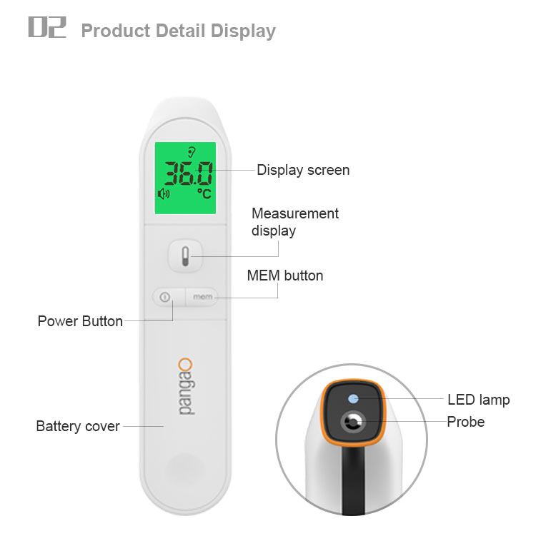 Medical Clinical Thermometer No Contact Ir Thermometer, High Quality ...