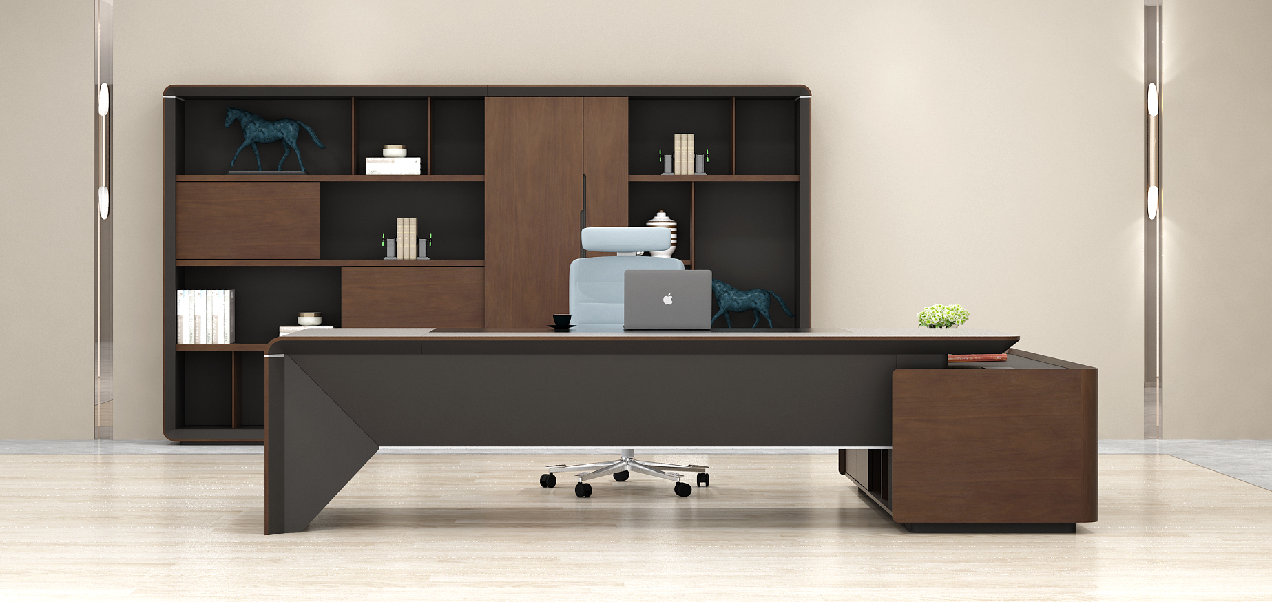 Modern Executive Melamine Office Desk, High Quality Modern Executive ...