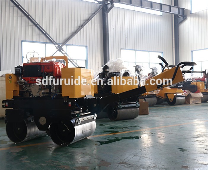 800kg Weight Pedestrian Vibratory Double Drum Rollers, High Quality ...