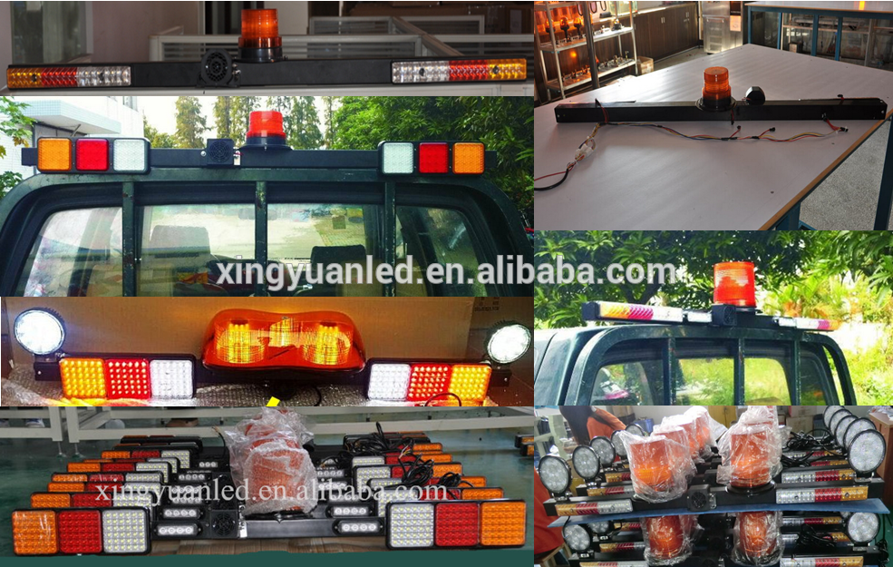 360 Degree Safety Warning Led Mining Light Bar For Excavator Heavy Duty ...