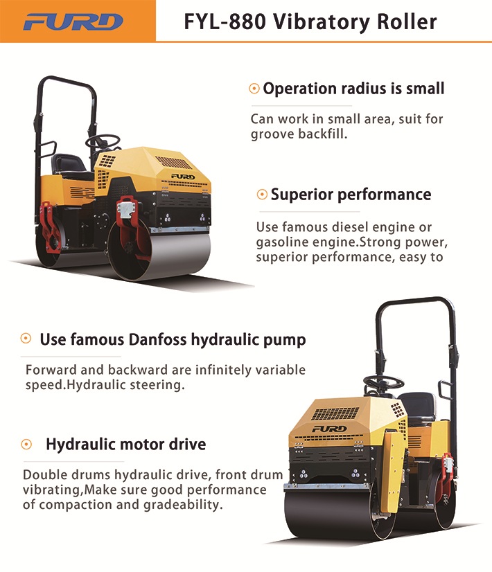 1t Roller Compactor Machine Road Roller Vibrator For Sale, High Quality ...