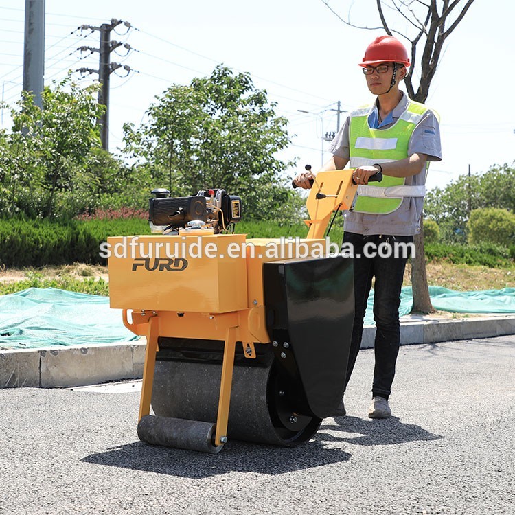 Mini Road Roller Vibratory Drum Roller Road Compaction Equipment Fyl ...