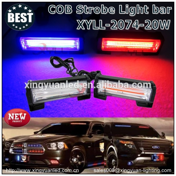 20w Led Cob Warning Strobe Light Safety Light Bar 12v 24v Amber Green ...