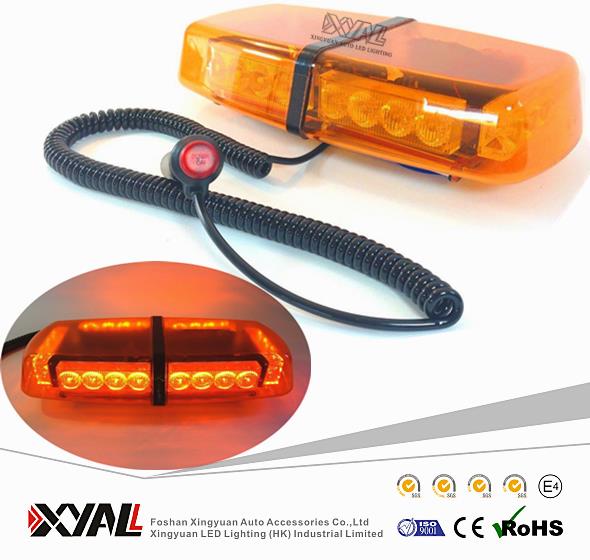 24w Magnetic Base Amber Emergency Construction Warning Led Mini Strobe ...