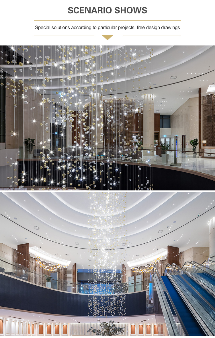 Engineering Custom Big Foyer Pendant Light Chandelier, High Quality ...