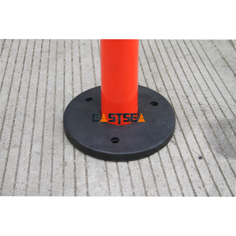 Plastic Warning Bollard Rubber Base Warning Post Road Safety Warning ...