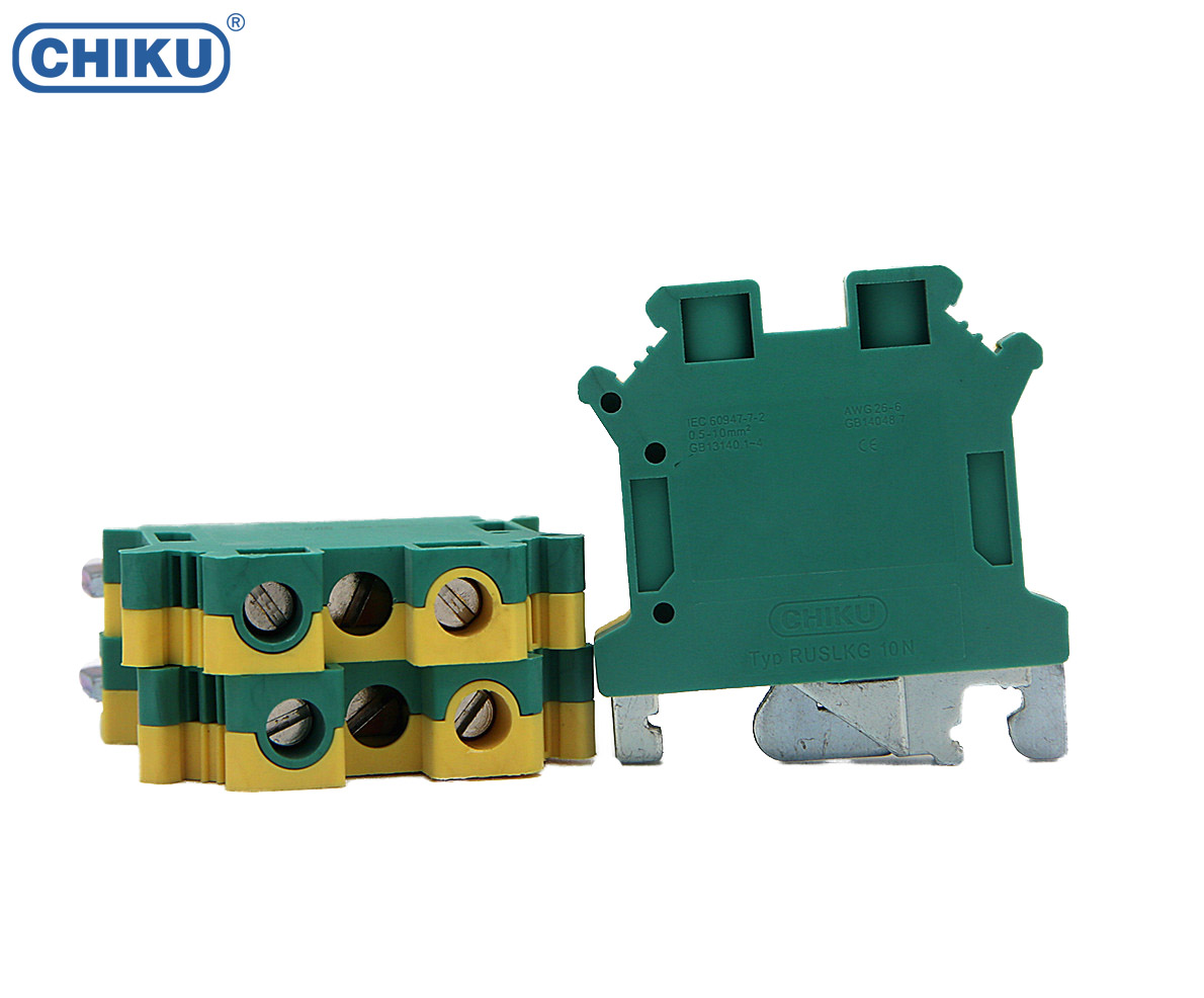 Din Rail Ground Screw Terminal Blocks, High Quality Din Rail Ground ...
