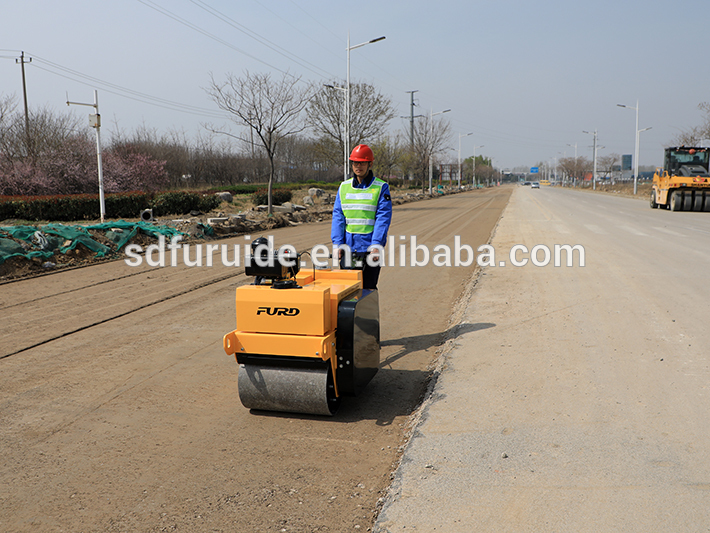 Vibratory Hand Roller Compactor With Double Drums, High Quality ...