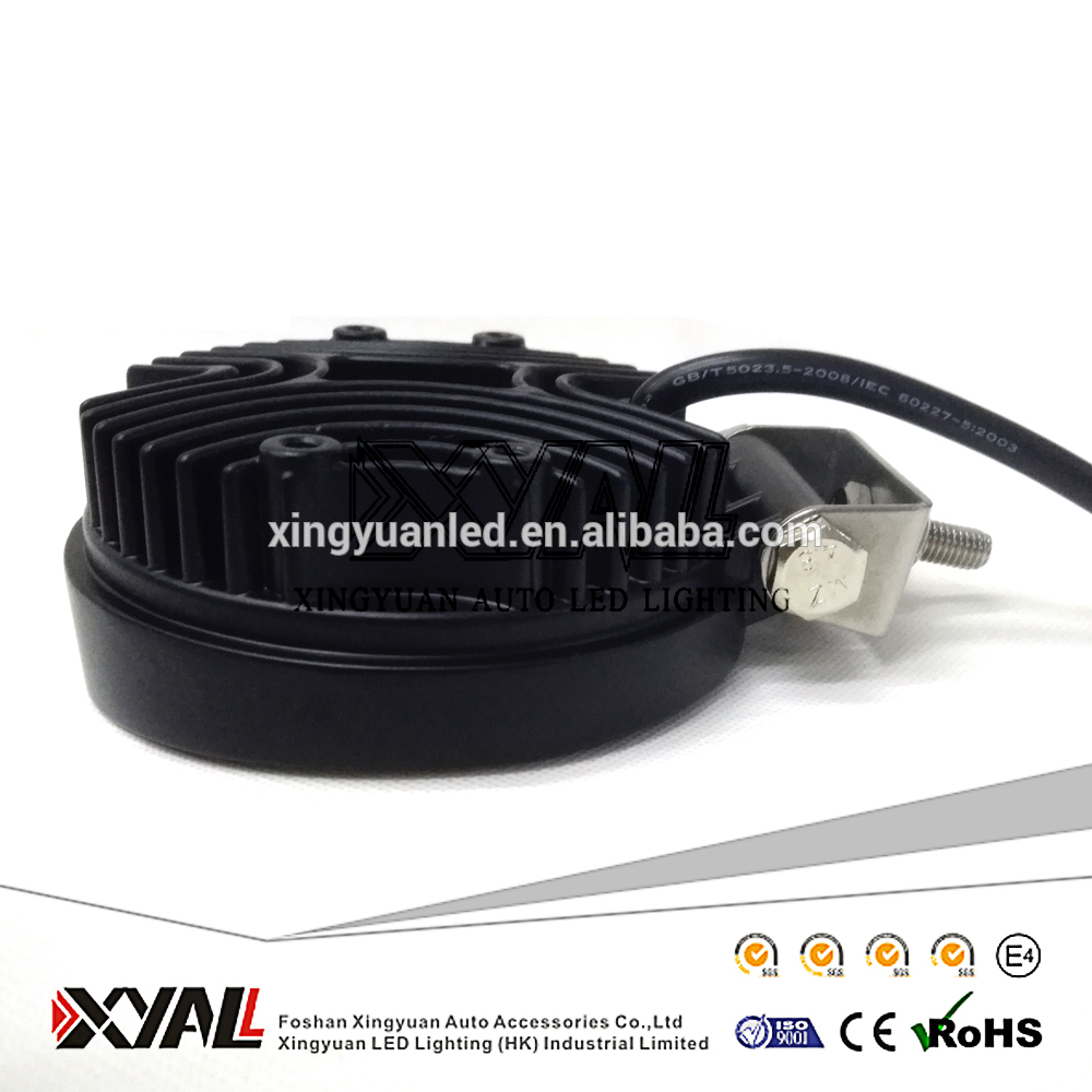 Dc 10-30v Led Work Light Of 24w , Flood Beam Work Lighting , Round Type ...