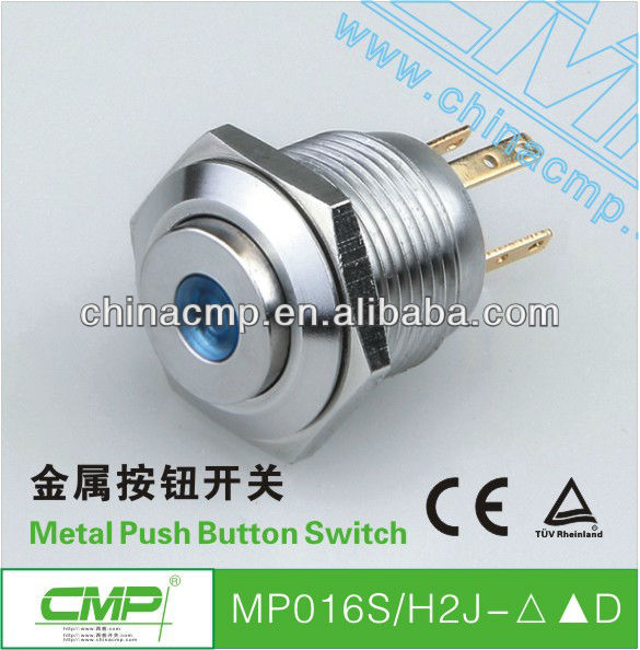 Ss 16mm Raised Head Illuminated Push Button Switch, High Quality Ss 16mm Raised Head Illuminated ...