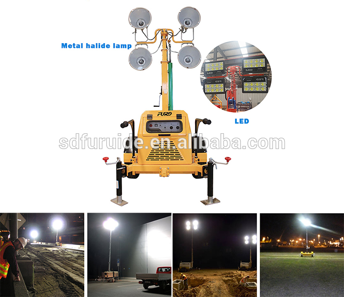 Mast Portable Mobile Diesel Generator Led Light Tower Mast Portable ...