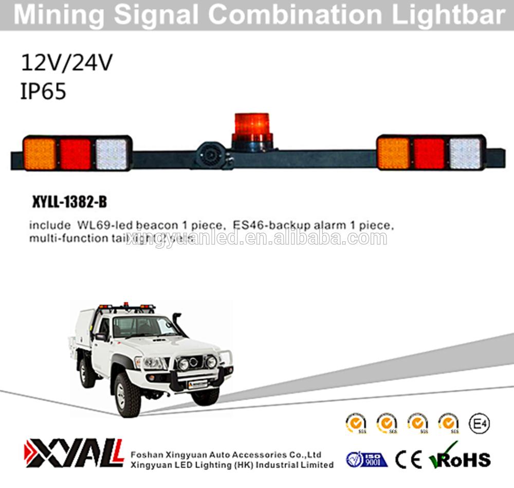12/24v Ip65 Multi-functions Led Warning Signal Mining Light Bar For ...