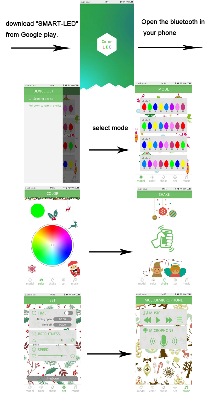 C9 프로그래밍 가능 Rgb Led 픽셀 문자열 크리스마스 조명 의 고품질 C9 프로그래밍 가능 Rgb
