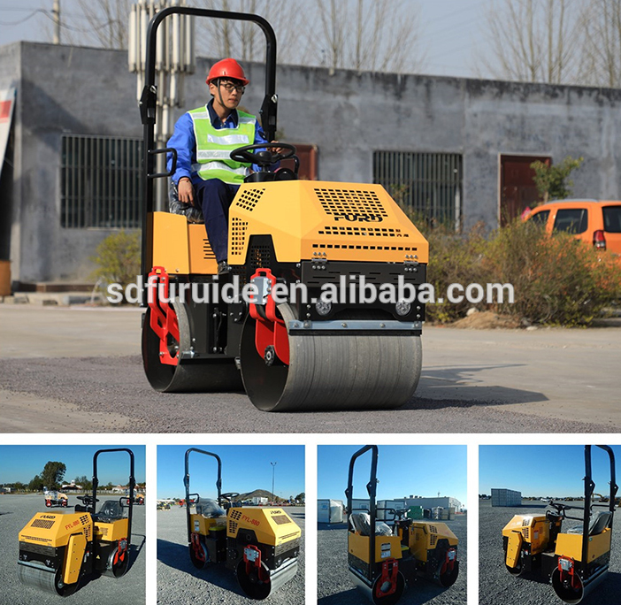 Double Drum Hydraulic Driving 1 Ton Road Roller For Sale Double Drum ...