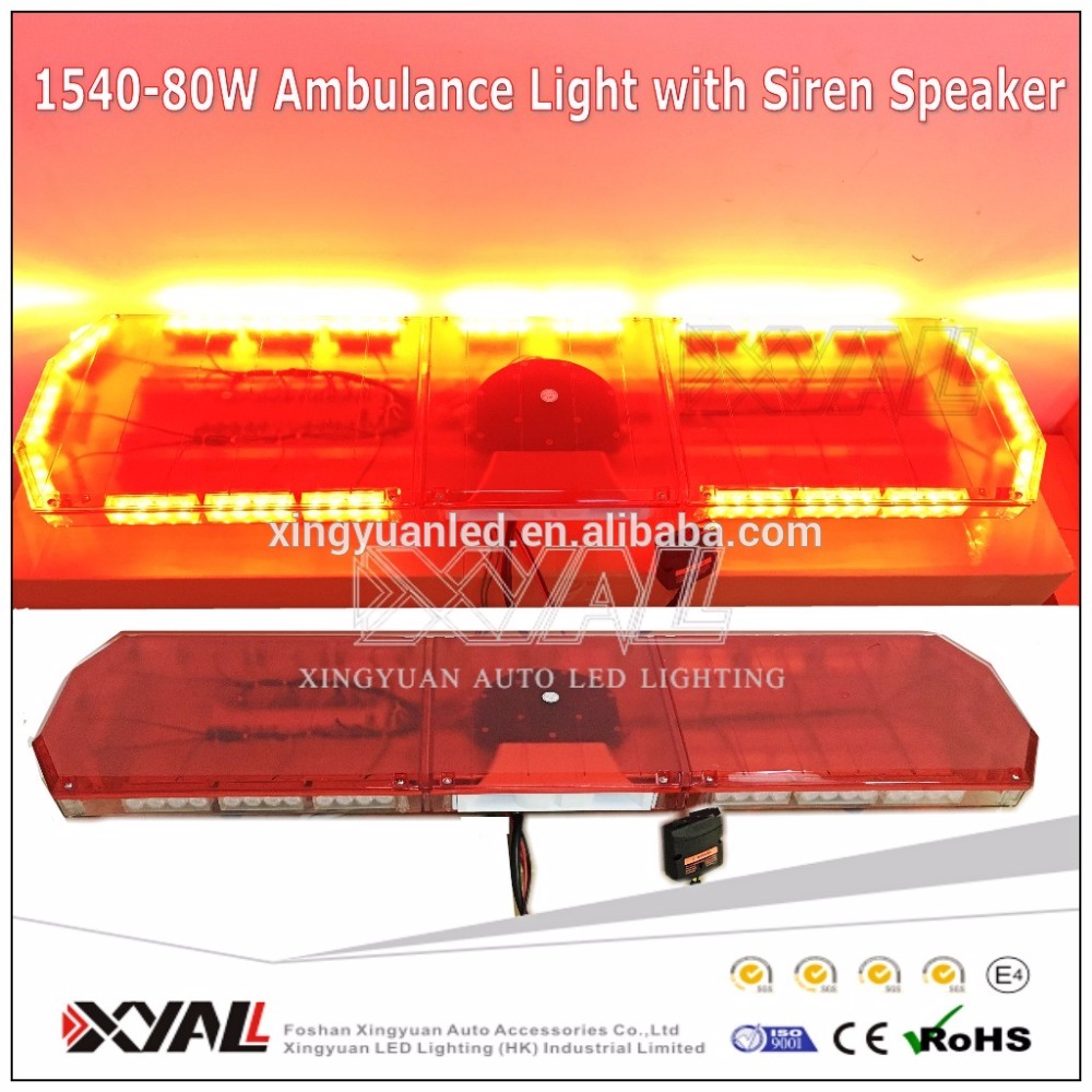 Dc 12v 24v 47inch Red Strobe Led Flashing Rotating Ambulance Roof Light ...