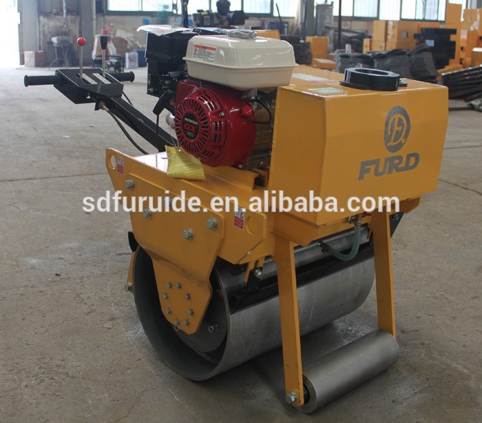 Hand Guide Single Drum Small Vibratory Road Rollers With Honda Engine ...
