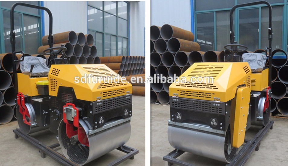 1 Ton Compactor Vibratory Tandem Road Roller (fyl-880), High Quality 1 ...